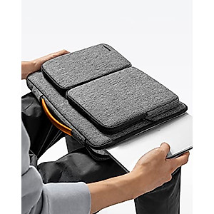 tomtoc 360 Protective Laptop Sleeve for 15-inch New MacBook Air M2 A2941 2023, 15 Inch Surface Laptop 5/4/3, Dell XPS 15 Plus, 15-inch MacBook Pro (A1990 A1707), Water-Resistant Accessory Bag Case