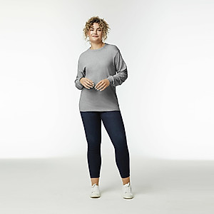 Gildan Men's Ultra Cotton Long Sleeve T-Shirt, Style G2400, Multipack, Sport Grey (2-Pack), Large