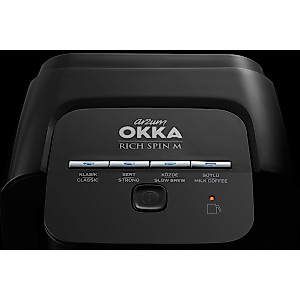 Arzum Okka Automatic Turkish Coffee and Hot Beverage Maker, Velvetiser, 120V, Black/Chrome (OK0012-RKUL)