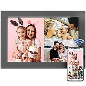 10.1-Inch Digital Photo Frame WiFi Digital Picture Frame - Fullja Photo Album, Full Function, 16GB, 1080P, HD Touch Screen, Instantly Share Photos/Videos via VPhoto APP, Email, Unlimited Could Storage