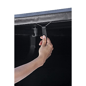 LEER ROLLITUP | Fits 2019-2023 Ford Ranger with 5’ Bed Length | Soft Roll Up Truck Bed Tonneau Cover | 4R303 | Low-Profile, Sturdy, Easy 15-Minute Install (Black)