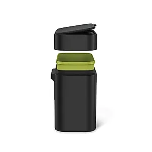 simplehuman Compost Caddy, Detachable and Countertop Bin, 4 Liter / 1.06 Gallon, Matte Black