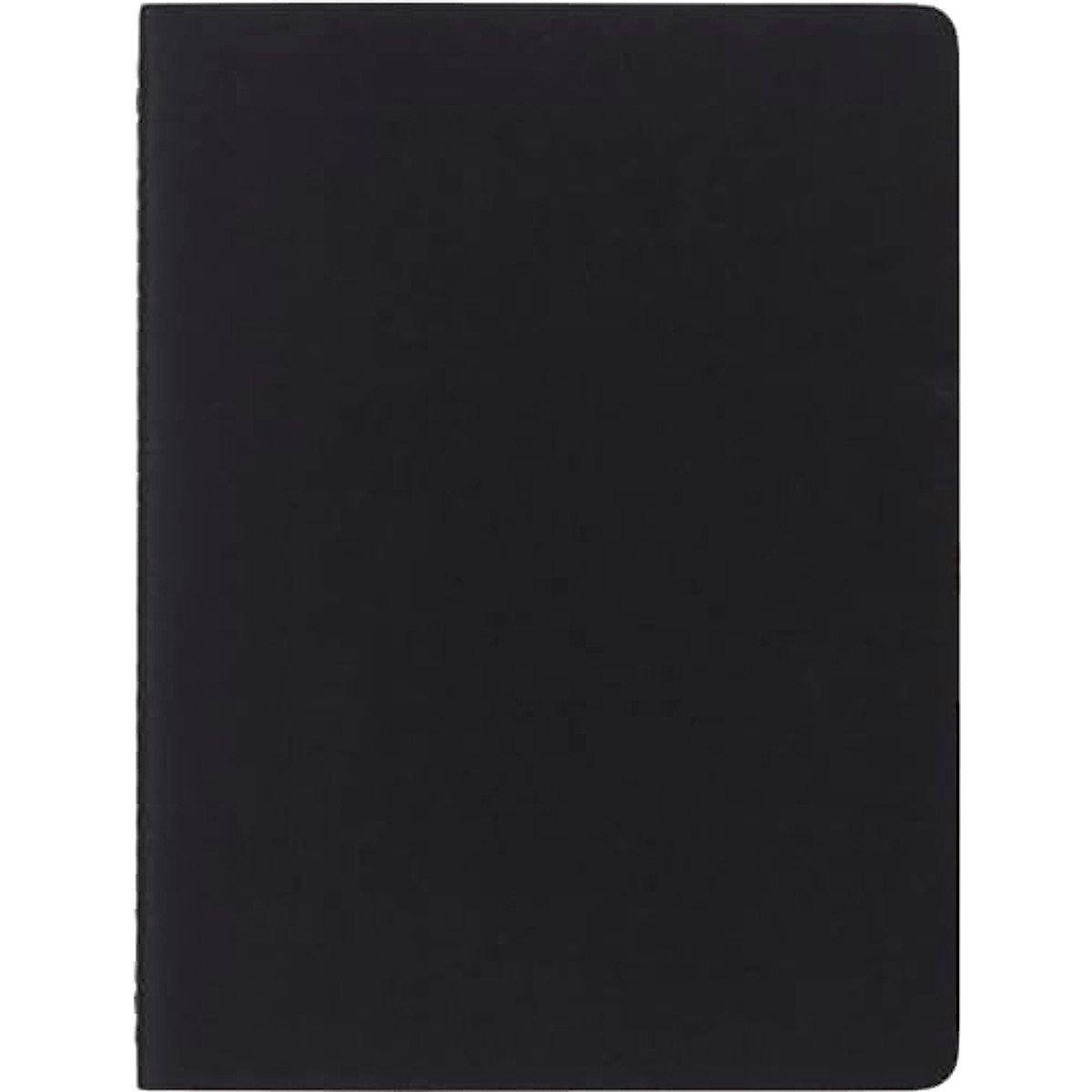 Moleskine Subject Cahier Journal, Soft Cover, XL (7.5" x 9.75") Black and Cranberry Red, 160 Pages (Set of 2)