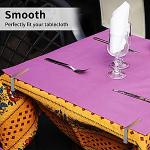 ALLTOP Superior Tablecloth Clips - Rust-Proof Stainless Steel Table Cover Holder Clips,Secure Clamps for Outdoor Picnics, Parties, Restaurants, Weddings - 12 Pack