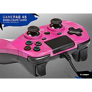 snakebyte GamePad S Wired (Bubblegum Camo) - compatible with PS4