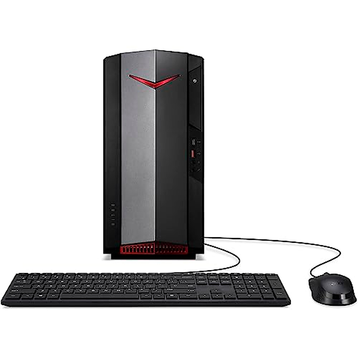 acer Nitro 50 Gaming Desktop Computer | 12th Generation Intel Hexa-Core i5-12400F (Beats i7-10700F) | 32GB DDR4 2TB SSD | Nvidia GeForce GTX 1650 4GB Graphic | USB-C DVI Win11 Black + HDMI Cable