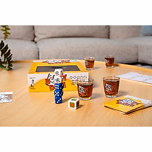 Boozy Dice - Addictive Adult Game of Strategy and Chance, Dice Party Games, Card Games for Adults, Dice Games for Adults Party