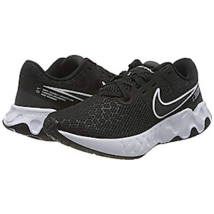 NIKE Women's Running Shoe, Black White Dk Smoke Grey, 6.5
