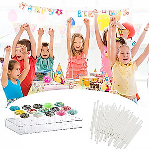 4 Inch White Lollipop Sticks, Lollipop Treat Sticks, for Homemade Candy, Cookies, Dessert, 200 Pcs