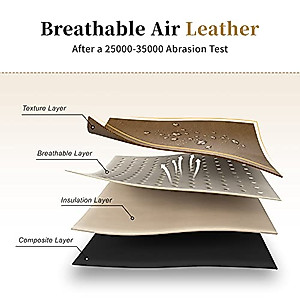 HONBAY Square Storage Ottoman Tufted Bench with Storage Modern Footrest for Small Space, Caramel Brown