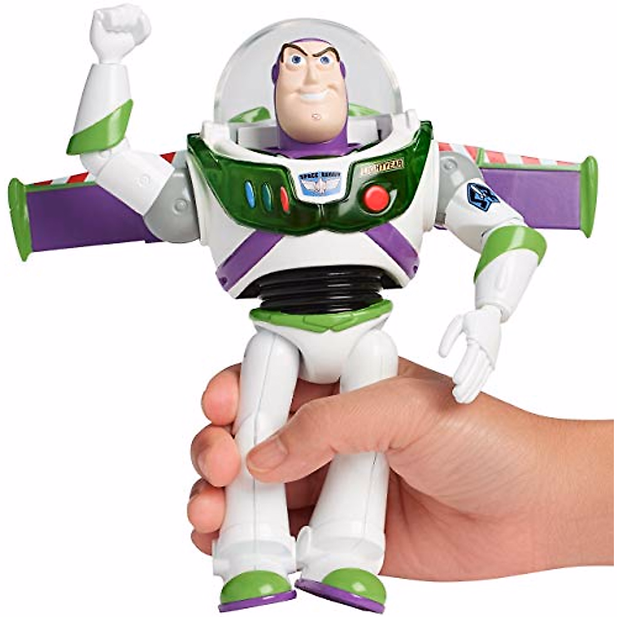 Disney Pixar Toy Story 4 Blast-Off Buzz Lightyear Figure, 7 in / 17.78 cm-Tall, with Lights, Phrases, Sounds and Pop-Out Wings, Gift for Kids 3 Years and Older [Amazon Exclusive]