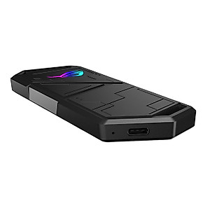 ROG Strix Arion M.2 NVMe SSD Enclosure-USB3.2 GEN2 Type-C, 10Gbps, Aura Sync RGB, Dual USB-C to C and USB-A to C Cables, Thermal Pads, PCIe 2280/2260/2242/2230 M Key/B+M Key, Screwdriver-Free