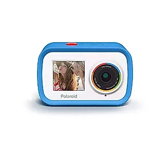 Polaroid Dual Screen WiFi Action Camera 4K 18mp, Waterproof Sports Polaroid Camera with Built in Rechargeable Battery and Mounting Accessories for Vlogging, Sports, Traveling, Home Videos