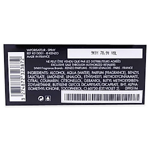 Kenzo Eau De Parfum Spray for Men, 3.7 Ounce