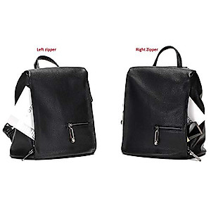 JeHouze Women Real Leather Shoulder Purse Backpack Antitheft Convertible Ladies Bag