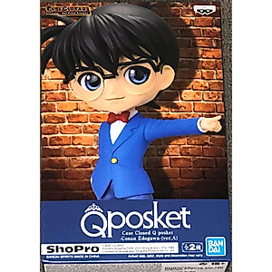 Banpresto Case Closed Q Posket -Conan Edogawa-(Ver.A), Multiple Colors (BP17876)