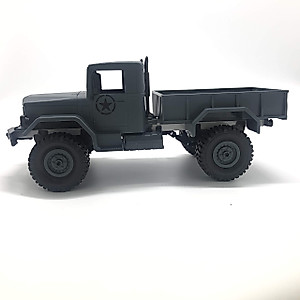 Gray 1/16 2.4G 4WD Off-Road RC Military Truck Rock Crawler Army Car (Model M35-A2)