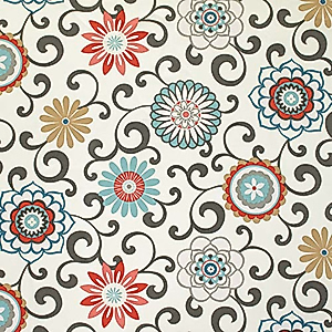 Pillow Perfect Outdoor/Indoor Pom Play Peachtini Lumbar Pillows, 11.5" x 18.5", Blue, 2 Count