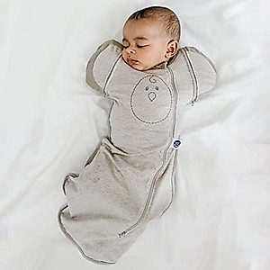 Nested Bean Zen One™ - Gently Weighted Swaddle for Babies 3-6M (13-18.5 Lbs) | Adapts for arms in/Out | Prevents startles | Aid Self-Soothing | 2-Way Zipper | Machine Washable | TOG 1.0