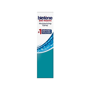 Biotene Moisturizing Dry Mouth Spray, Moisturizing Spray for Dry Mouth and Bad Breath, Gentle Mint - 1.5 fl oz (Pack of 4)