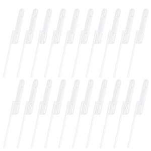 Balacoo 50 Packs Plastic Transfer Pipettes - 0.1 ML Pipettes Disposable Dropper, Plastic Eye Dropper Set for Essential Oils, Liquid, Makeup Tool (White)
