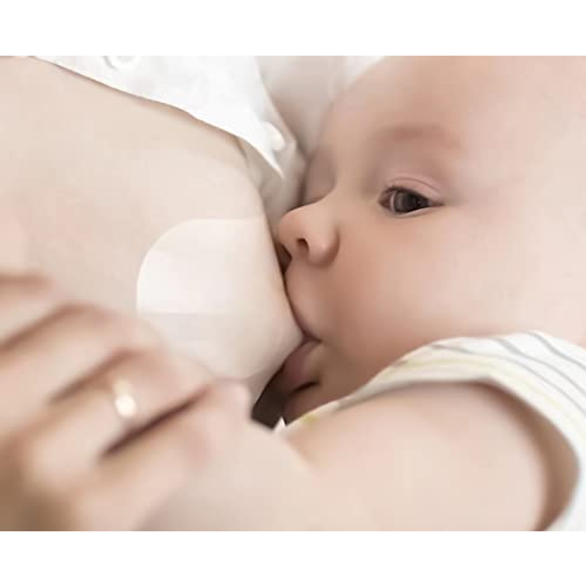 Loveishere Nippleshield Premium Contact Silicone Nipple Shields for Breastfeeding Nursing Difficulties or Flat Inverted Nipples, with Carry Case 2 PC