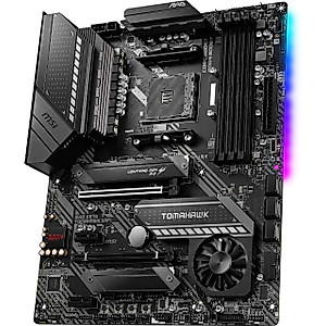MSI MAG X570 TOMAHAWK WIFI Motherboard (AMD AM4, DDR4, PCIe 4.0, SATA 6Gb/s, M.2, USB 3.2 Gen 2, AC Wi-Fi 6, HDMI, ATX)