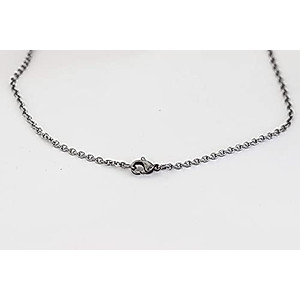 Silver paw necklace, dog paw outline pendant, silver tone stainless steel chain necklace, gift for her, animal cat jewelry, Layering necklace, pet lover, waterproof