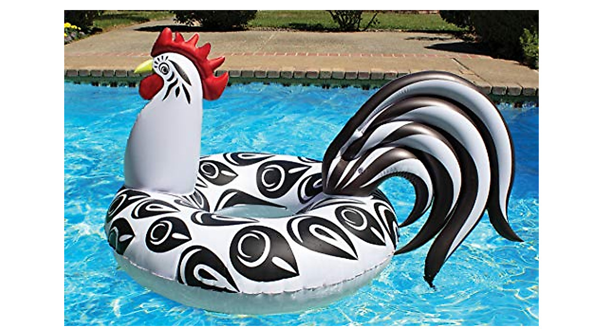 Poolmaster Rooster Inflatable Pool Float - Fun 48" Party Tube