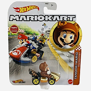 DieCast Hotwheels Mario Kart Tanooki Mario Standard Kart - Toty Winner 2021