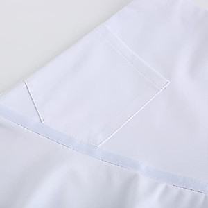 GRANDWISH Girls Sport Skort, Girls Athletic Performance Skort for Golf, Tennis, Running, White 8