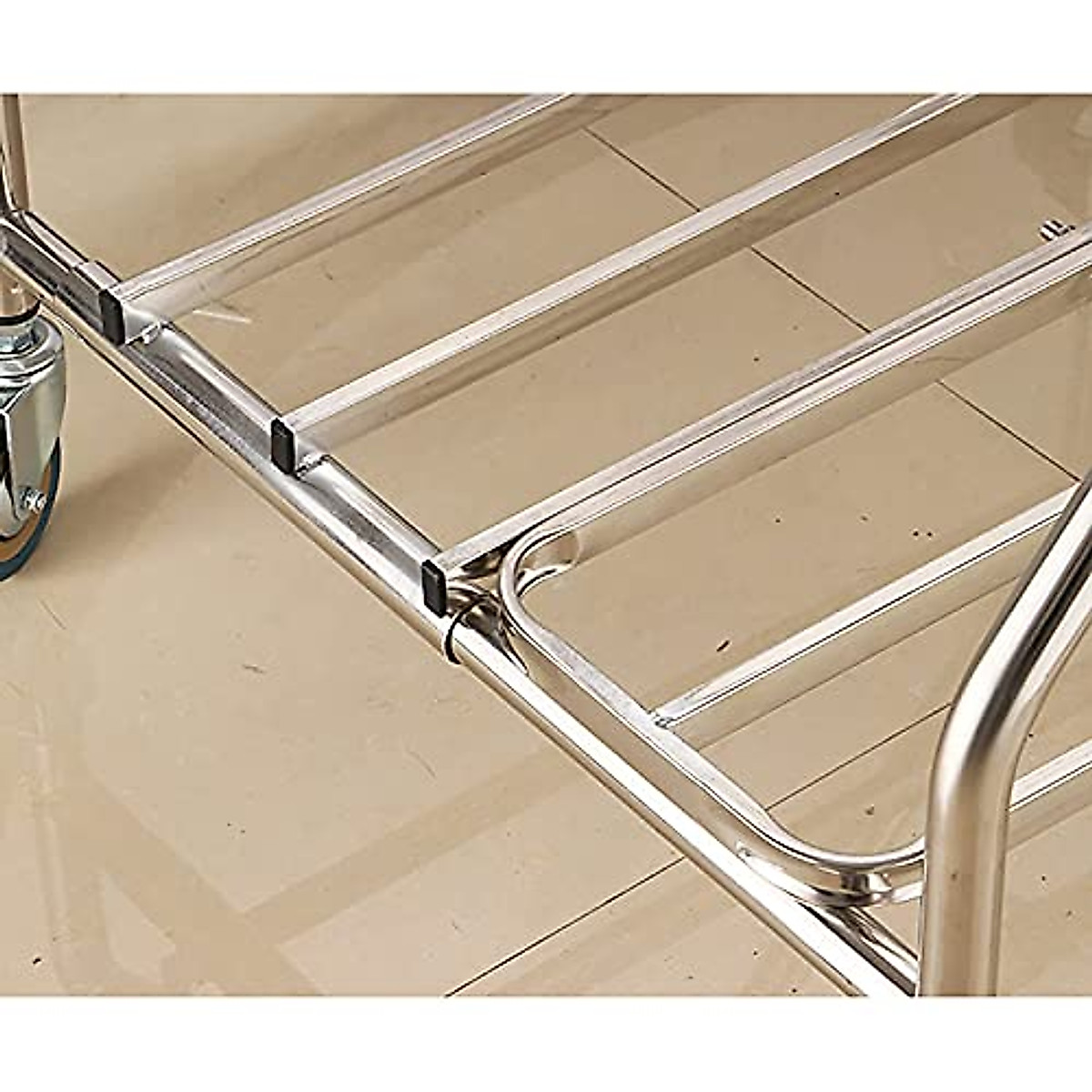 Laundry Basket Carts, Commercial Foldable Laundry Cart with Universal Wheels, Hotel/Laundry Room Sorter Cart, 60x60x89cm, More Stable and Sturdy Folding Laundry Basket-Yellow