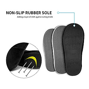 Tlizzz7 3-Pair Luxury Spa Slippers - Cotton Memory Foam Non-slip Closed Toe Washable Slippers for Hotel,Guest,Travel,Bride,Women and Men