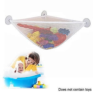 BRALF Bathroom Toy Storage,Organiser Net,Organizers for Bathroom Baby Bath Bathtub Toy Holder Storage Net Mesh Bag Organizer,Bath Toy Organizer with Strong Suction Cups Bathtub Toys Holder
