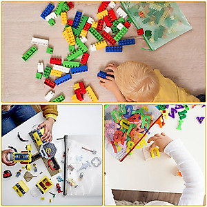 24pcs Mesh Zipper Pouch Bags - A4 Zipper Bags for Classroom Organization, Board Game & Puzzle Storage