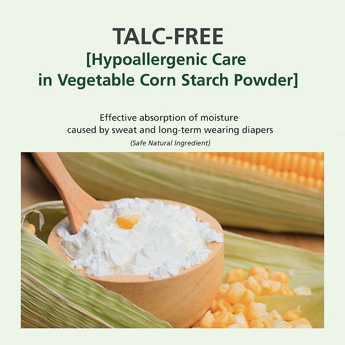 Talc-Free Baby Skin Soothing Powder Pact to Prevent Rashes with Corn Stretch Powder, Anti-Chafing Baby Powder to Absorb Sweat and Keep Baby's Skin Dry - DR.ATO Derma Soothing Powder 20g