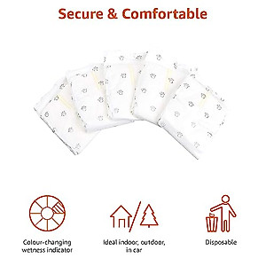 Amazon Basics Male Dog Wrap, Disposable Diapers, Small, Pack of 30, White