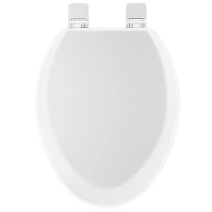 PROFLO PFTSWSC2000WH PROFLO PFTSWSC2000 Elongated Closed-Front Toilet Seat with Soft Close and Easy Clean