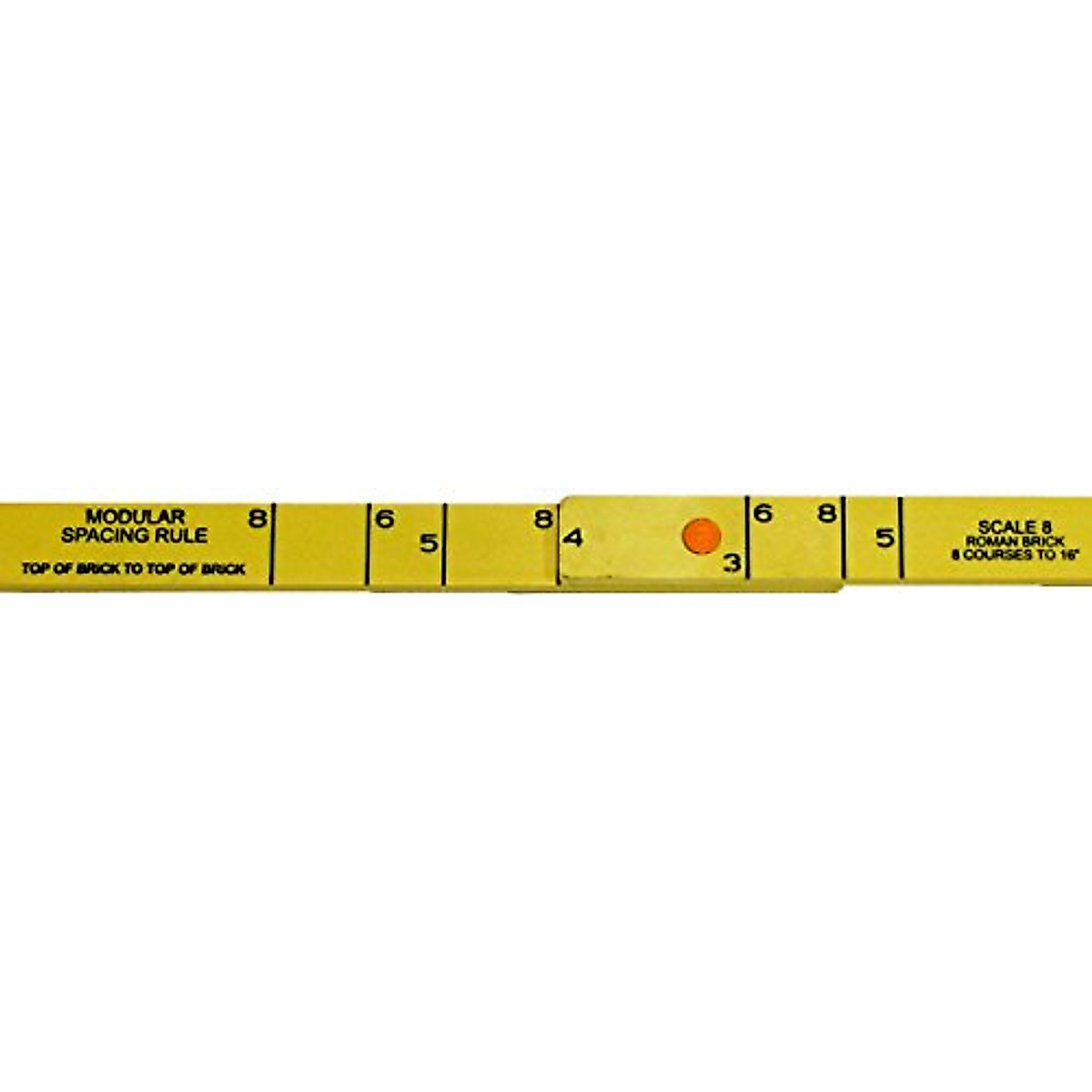 Rhino Rulers Folding Modular Brick Spacing Ruler 6' Length - 55120