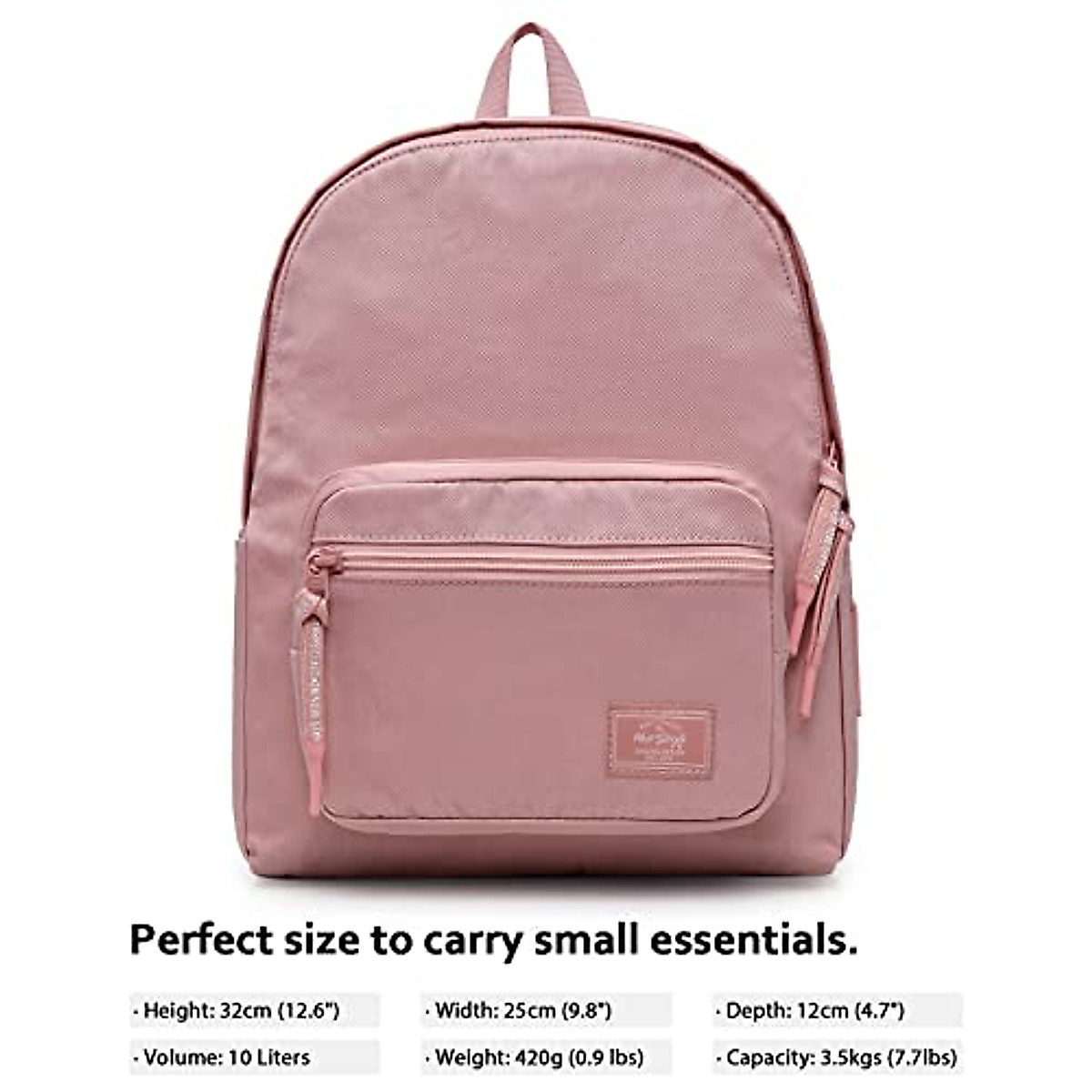 Hot Style Small Backpack Purse College Day pack ,D225f, Millennial Pink