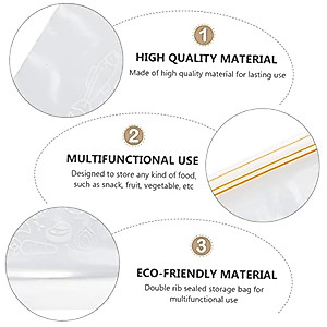 VOSAREA 1 Set 30pcs Transparent Sealed Strips Storage Bags Snack Bags Bags Food Storage Bags