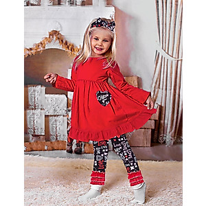 DONWEN Valentine Baby Girl Outfit 12-18 Months Baby Valentine Outfits Clothes Long Sleeve Shirt Tops Valentine Outfit Baby Girl