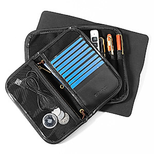 ZUOYOUZ Wallet Women Genuine Leather RFID Blocking Credit Card Holder Bifold Clutch Wallets for Women