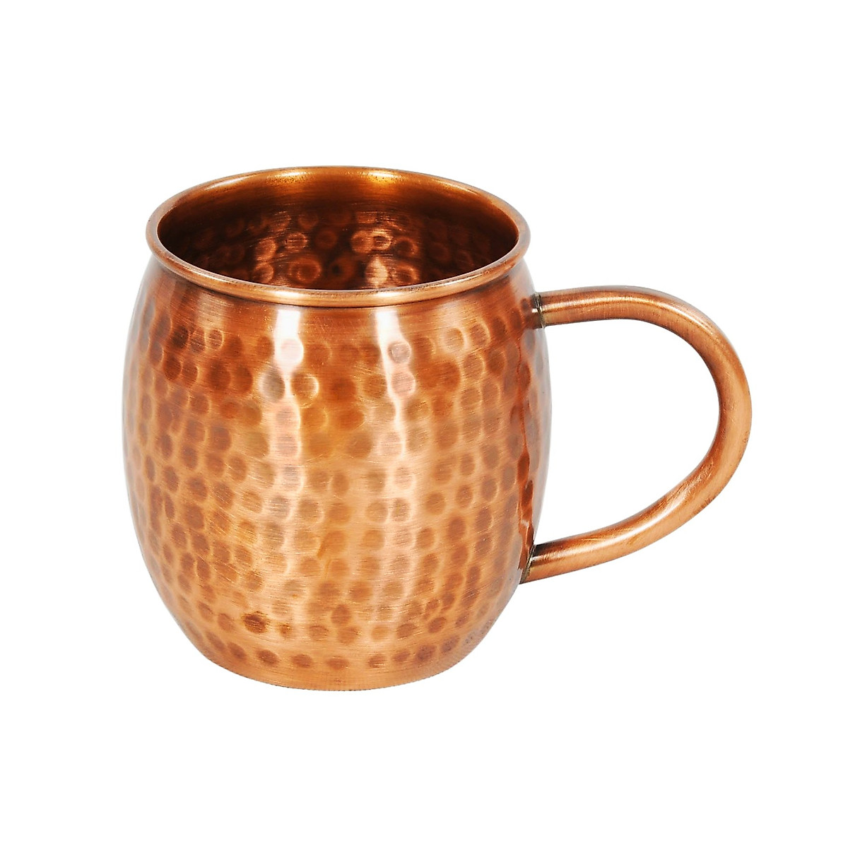Alchemade 100% Pure Copper Barrel 16 Ounce Mug Perfect For Moscow Mules, Other Cocktails, Or Your Favorite Drinks - Will Keep Beverages Colder Longer