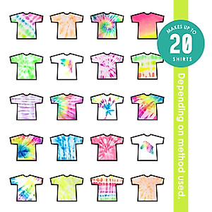 S.E.I. Neon Tie Dye Kit, Fabric Spray Dye, 8 Colors