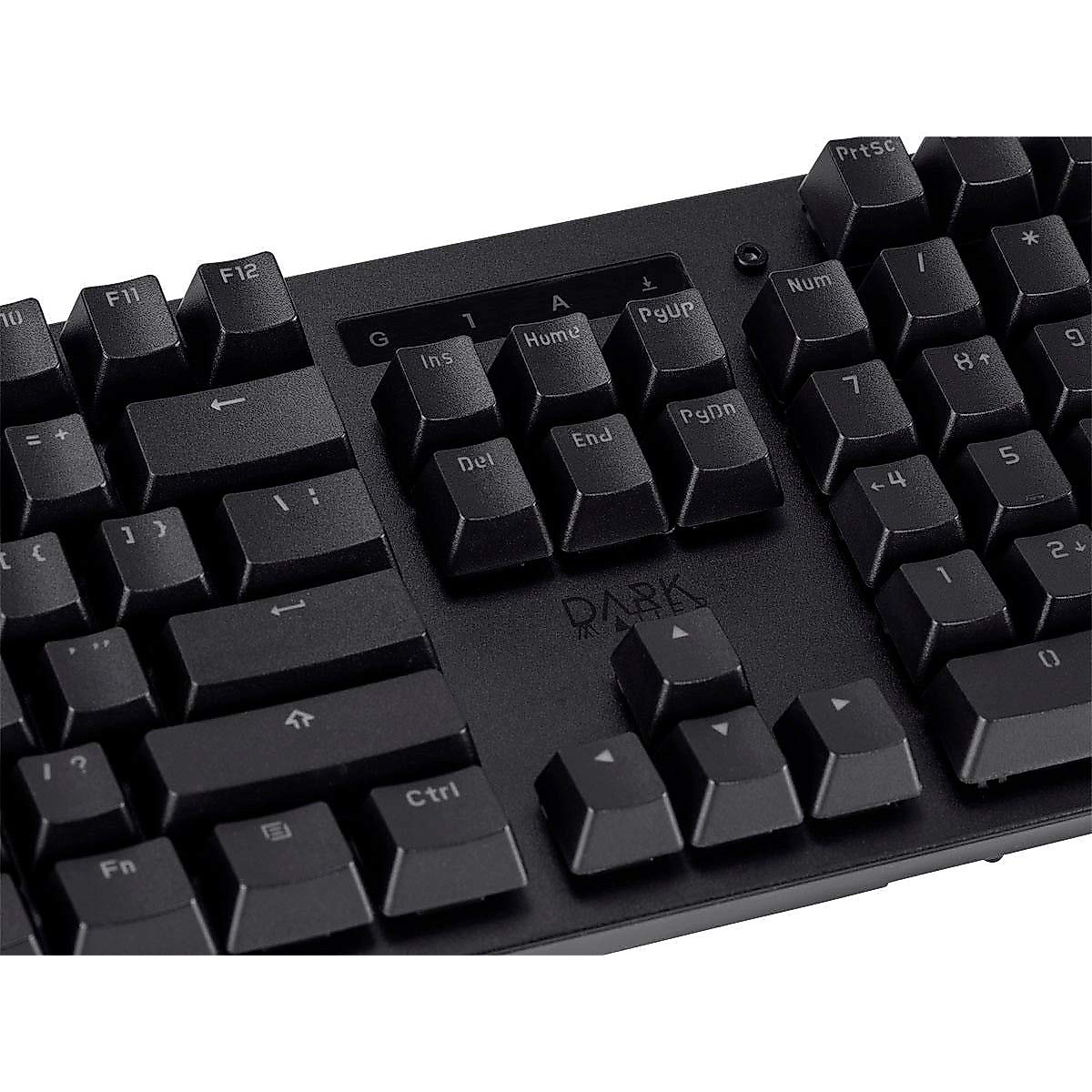 Dark Matter by Monoprice Aether Optical Mechanical Gaming Keyboard - LightStrike LK Red, RGB, IP57 Rated, Aluminum, Wired