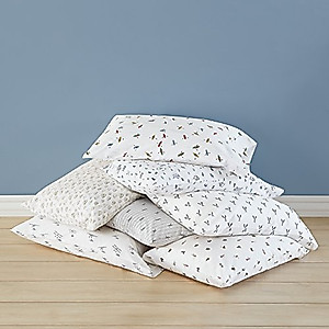 Eddie Bauer - Twin Sheets, Cotton Percale Bedding Set, Crisp & Cool Home Decor, Dorm Room Essentials (Downstream, Twin)