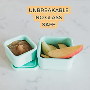 Dreamroo Mini Silicone Containers - Set of 3 Silicone Food Storage Containers | BPA Free, Airtight, Dishwasher and Freezer Safe