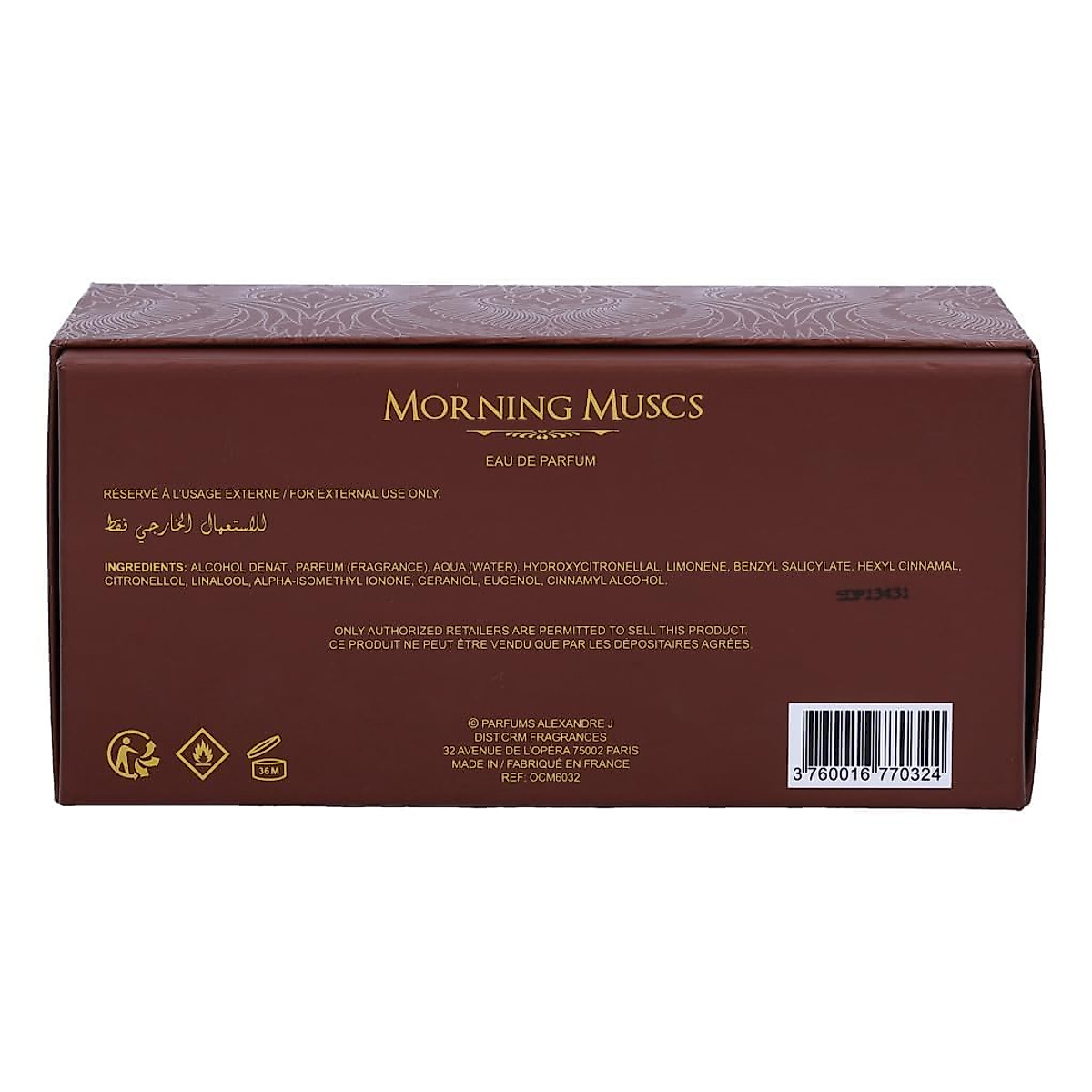 Alexandre J The Collector Morning Muscs Eau de Parfum Spray, 3.4 Ounce