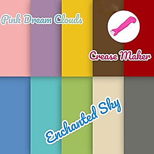 Pink Dream Clouds Fat Quarter Bundles - 100% Cotton Quilting Fabric Bundles 10pcs Fat Quarters 18x21-Medium Weight 5.2 oz - Fabric Quilting and Sewing -Crease Maker (Solids)